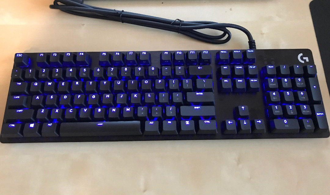 Logitech G512 RGB Carbon Mechanical Keyboard GX Brown (Tactile) Switch ...