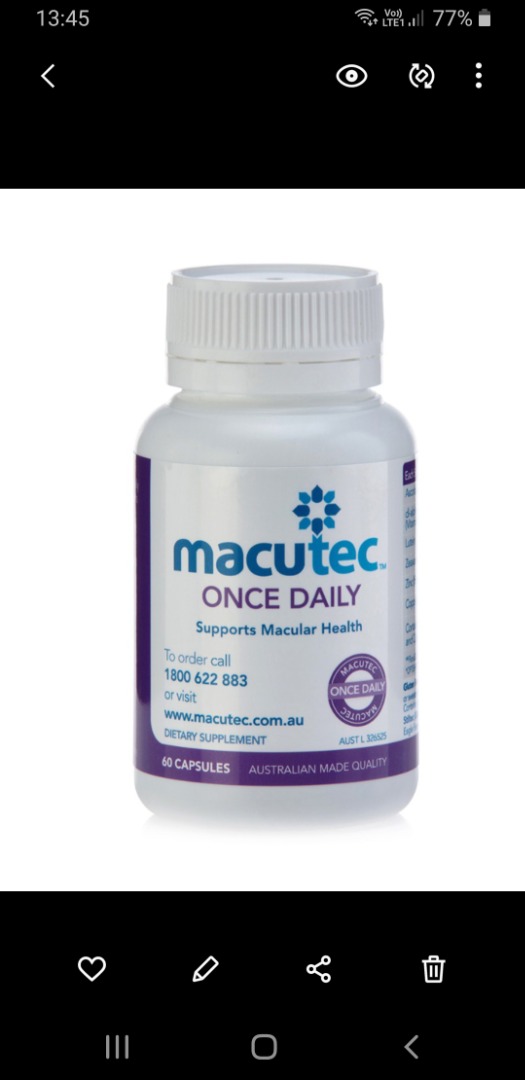 Macutec eyes supplement, Health & Nutrition, Health Supplements ...