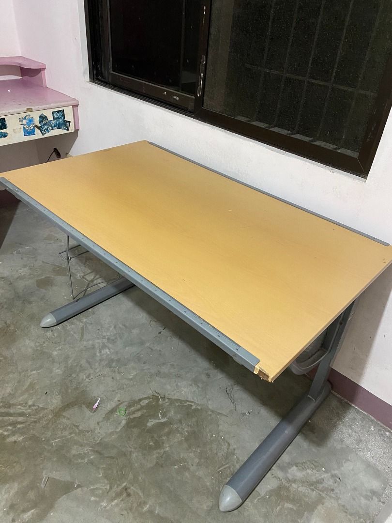 MANUAL LIFT DRAFTING TABLE (25, Furniture & Home Living, Office ...