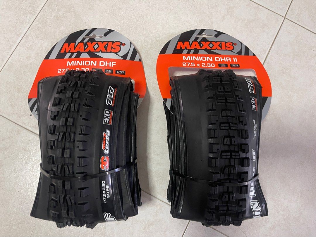 Maxxis Minion DHF DHR 27.5 2.3, Sports Equipment, Bicycles & Parts, Parts & Accessories on Carousell