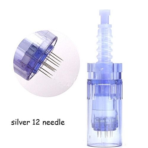 Microneedling Needle 12 Pins Violet, Beauty & Personal Care, Face, Face ...