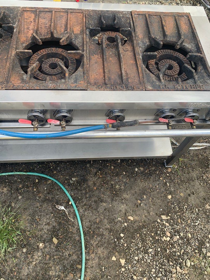 MK Kitchen Stainless Heavy duty Gas Stove 5 burners, Furniture & Home ...
