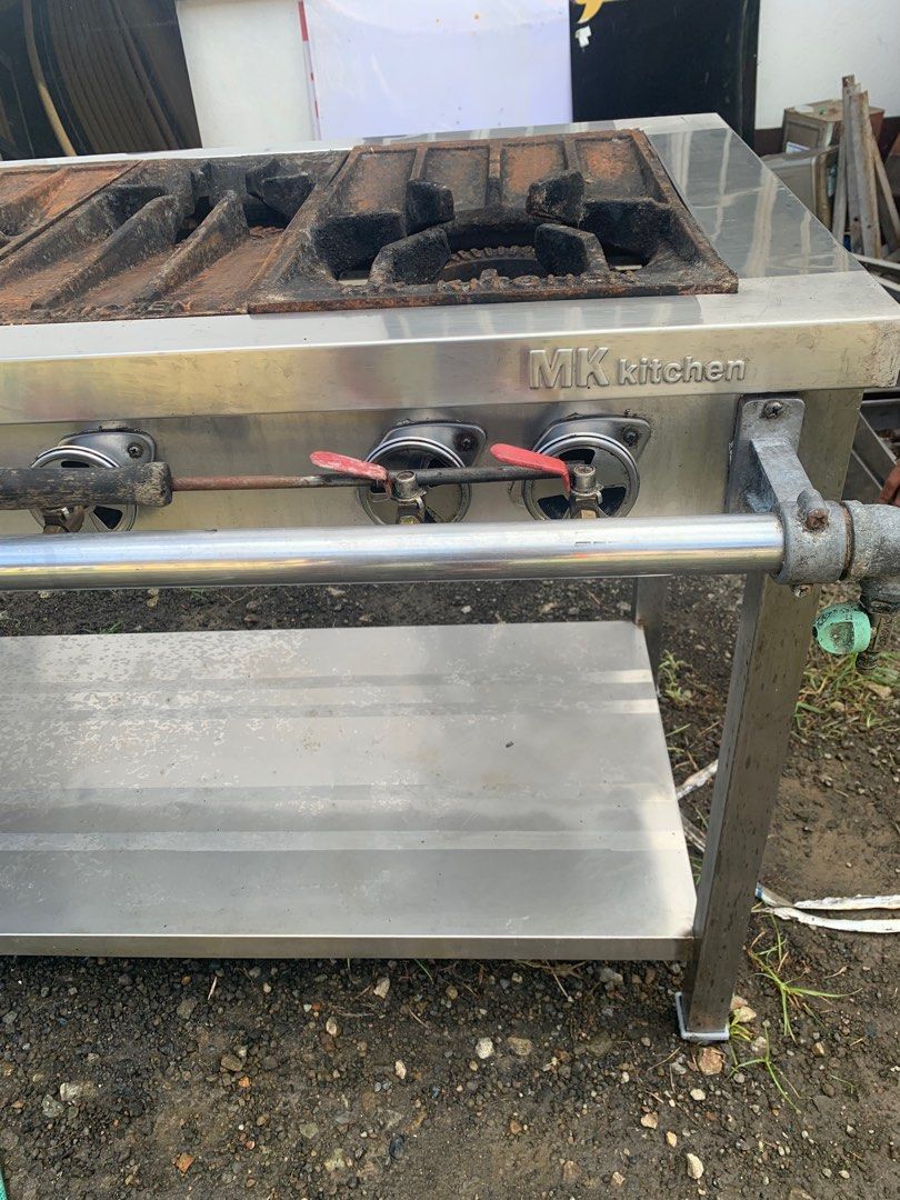 MK Kitchen Stainless Heavy duty Gas Stove 5 burners, Furniture & Home ...