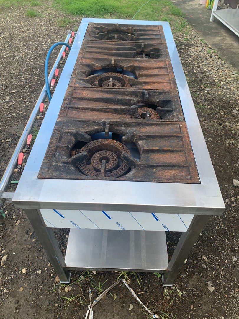 MK Kitchen Stainless Heavy duty Gas Stove 5 burners, Furniture & Home ...