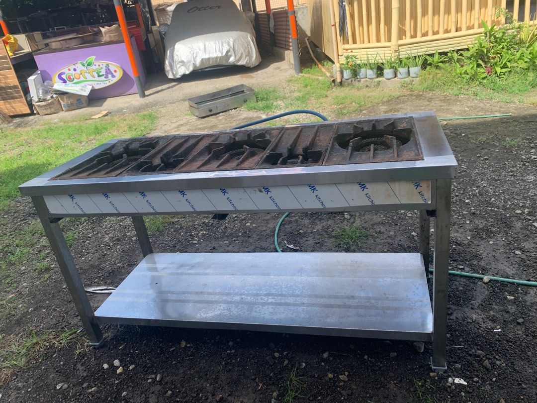 MK Kitchen Stainless Heavy duty Gas Stove 5 burners, Furniture & Home ...