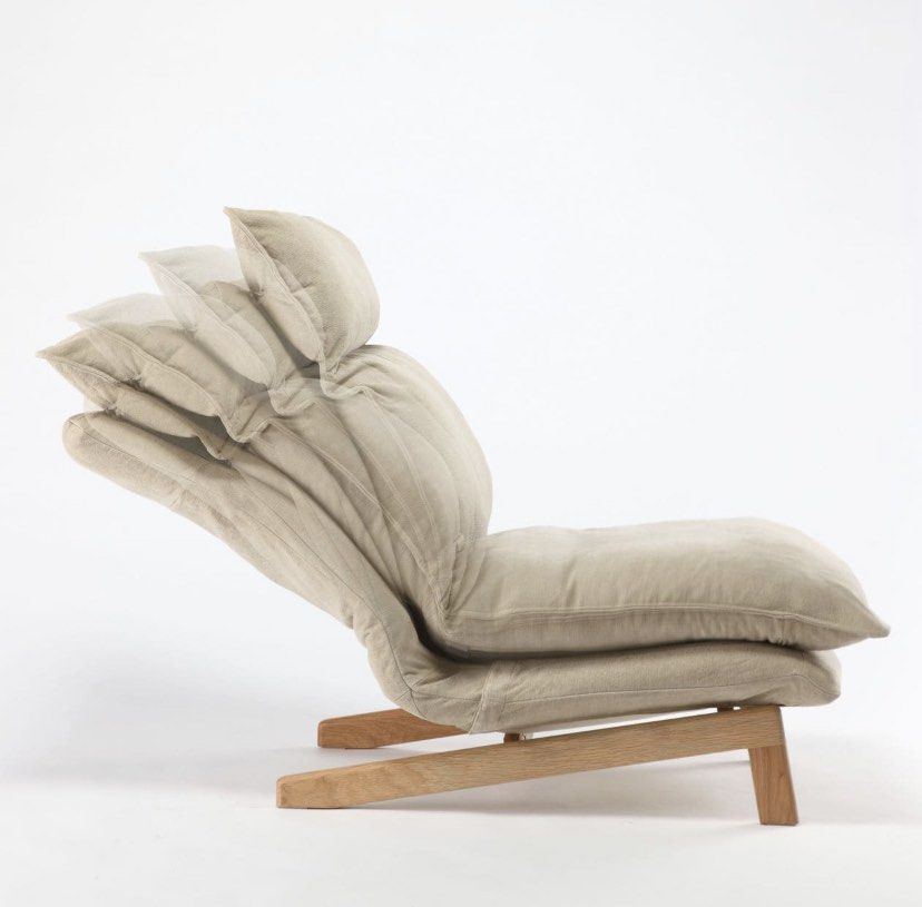 MUJI Reclining Lounge Chair with Ottoman, Furniture & Home Living ...
