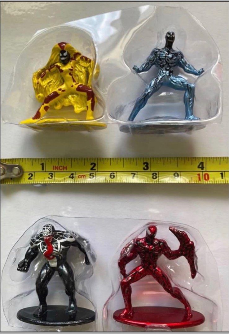 Nano metalfigs marvel war machine spider-man iron man spider-girl ...