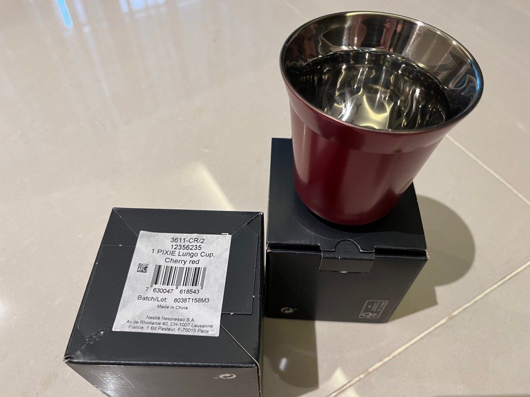 Nespresso Pixie Lungo Cup - Cherry Red, TV & Home Appliances, Kitchen ...