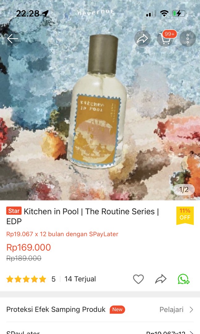 Nevernot Perfume Kitchen in Pool, Kesehatan & Kecantikan, Parfum, Kuku ...