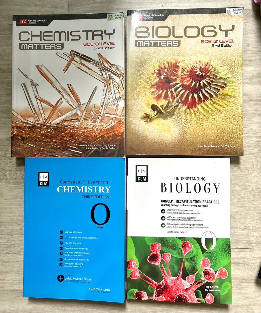 o level science textbooks/ biology textbook/chemistry textbook ...