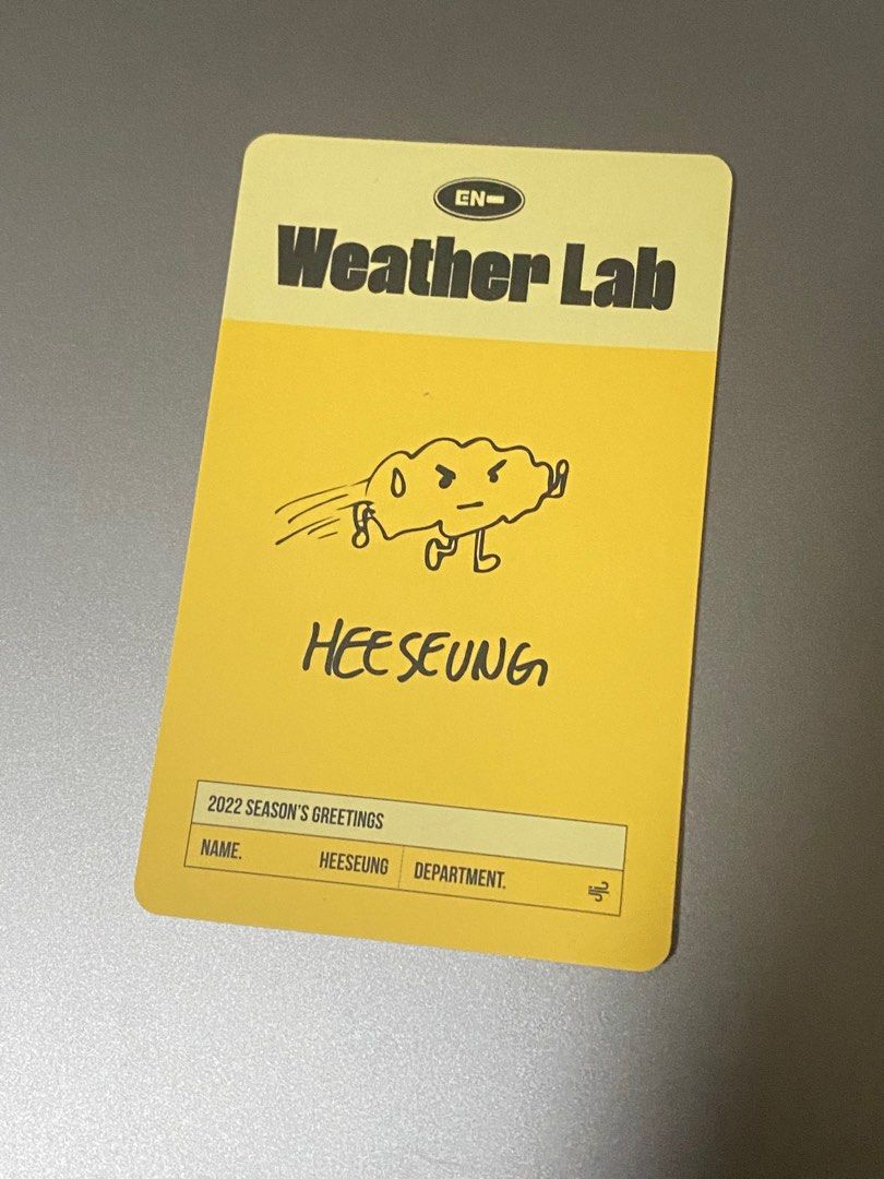 Official Enhypen SG2022 Heeseung Photo card PC, Hobbies & Toys ...