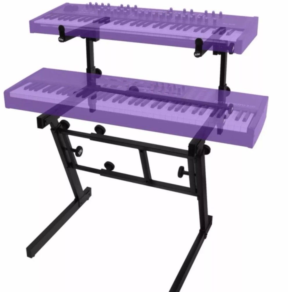 On-Stage KS7365-EJ 2-tier Keyboard Z-Stand, Hobbies & Toys, Music ...