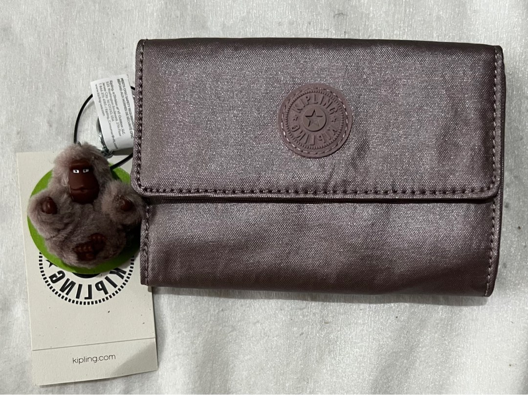Original Kipling Pixi Medium Wallet (Hazelnut Metallic), Women's ...