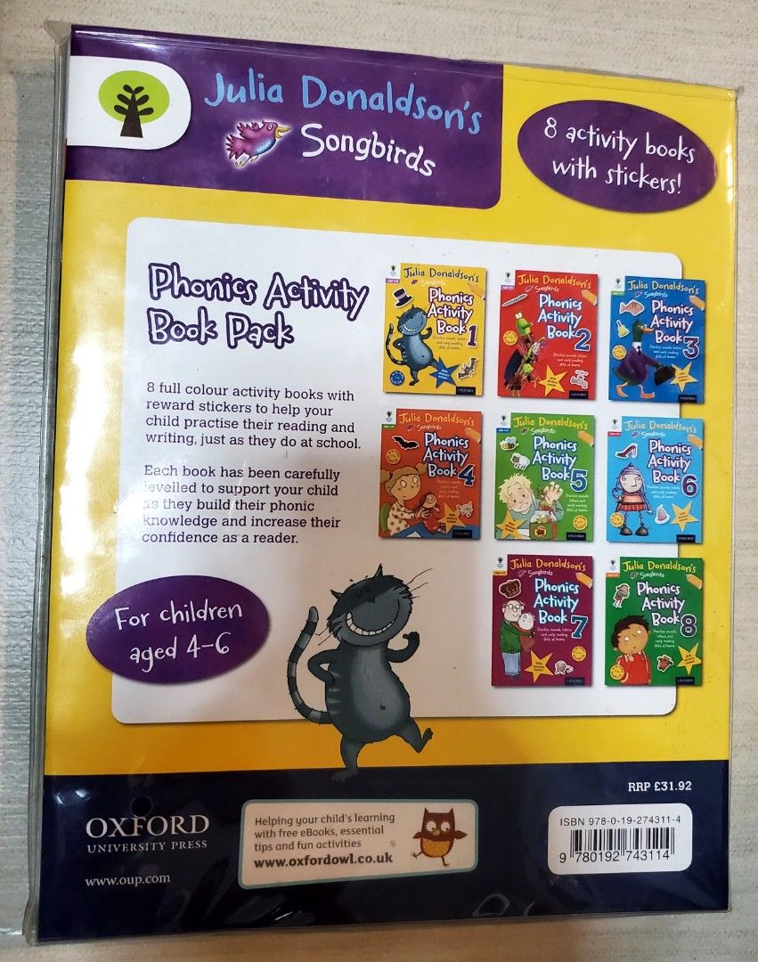 Oxford Phonics Activity Book Set - 8 books, 興趣及遊戲, 書本 & 文具, 小朋友書 ...