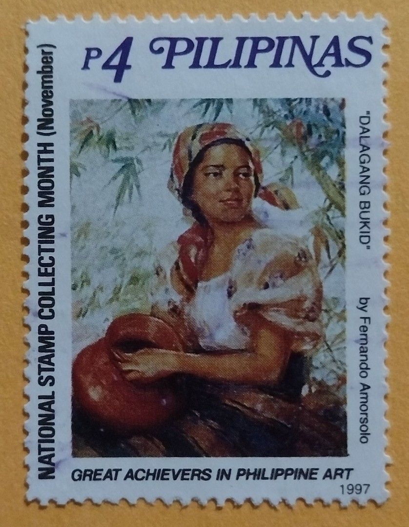 Philippines 1997 : " Dalagang Bukid " , a painting by Fernando Amosolo ...