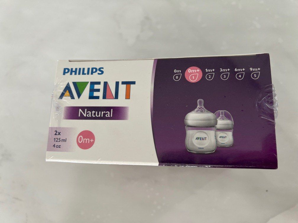 Philips Avent Natural Milk Bottle 2 x 125ml, Babies & Kids, Nursing ...
