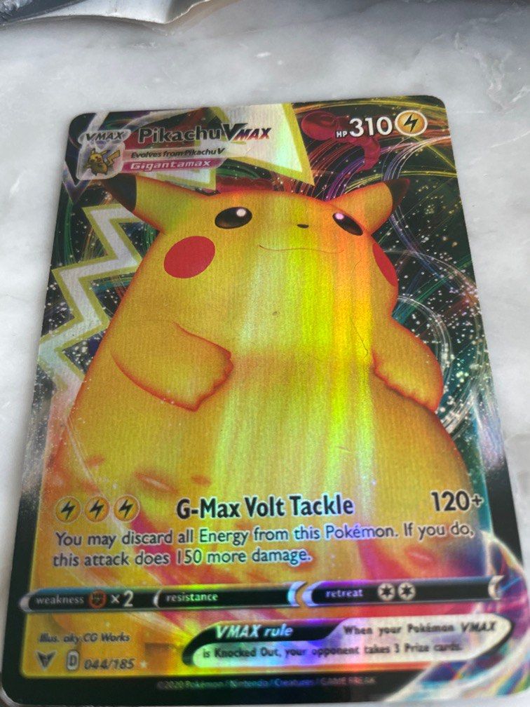 Pikachu VMAX rare, Hobbies & Toys, Toys & Games on Carousell