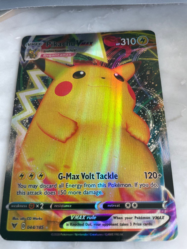Pikachu VMAX rare, Hobbies & Toys, Toys & Games on Carousell