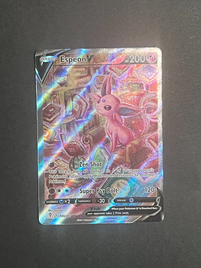 Pokemon Espeon Alternate Art Evolving Skies Card AA, Hobbies & Toys ...