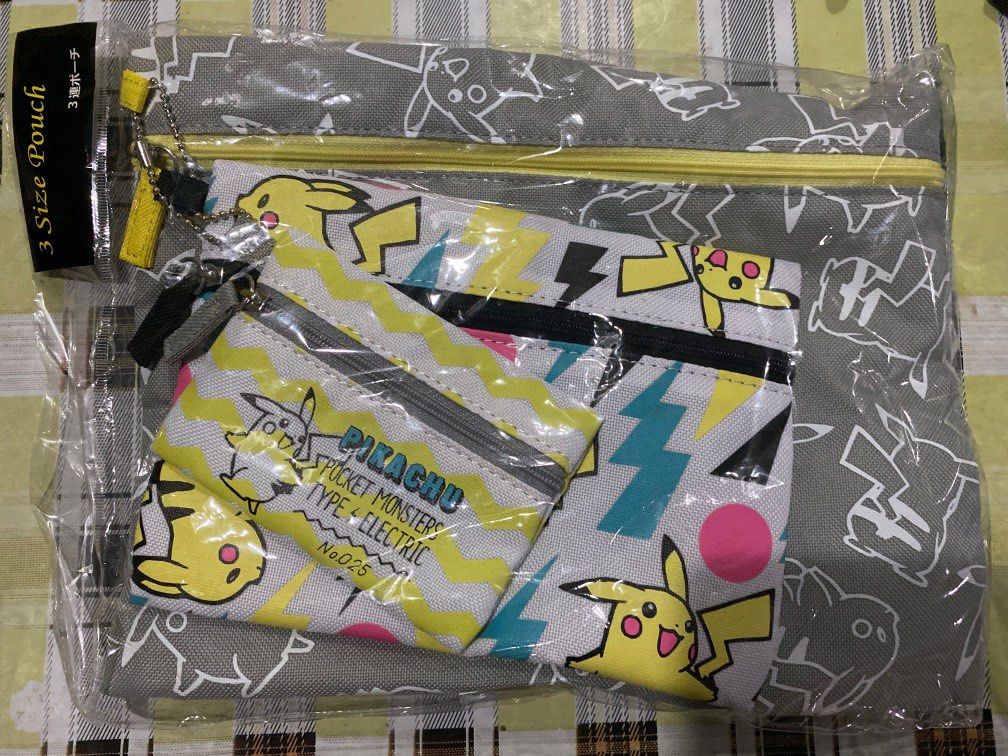 Pokemon pikachu pouches 3 in 1, Men's Fashion, Bags, Belt bags ...