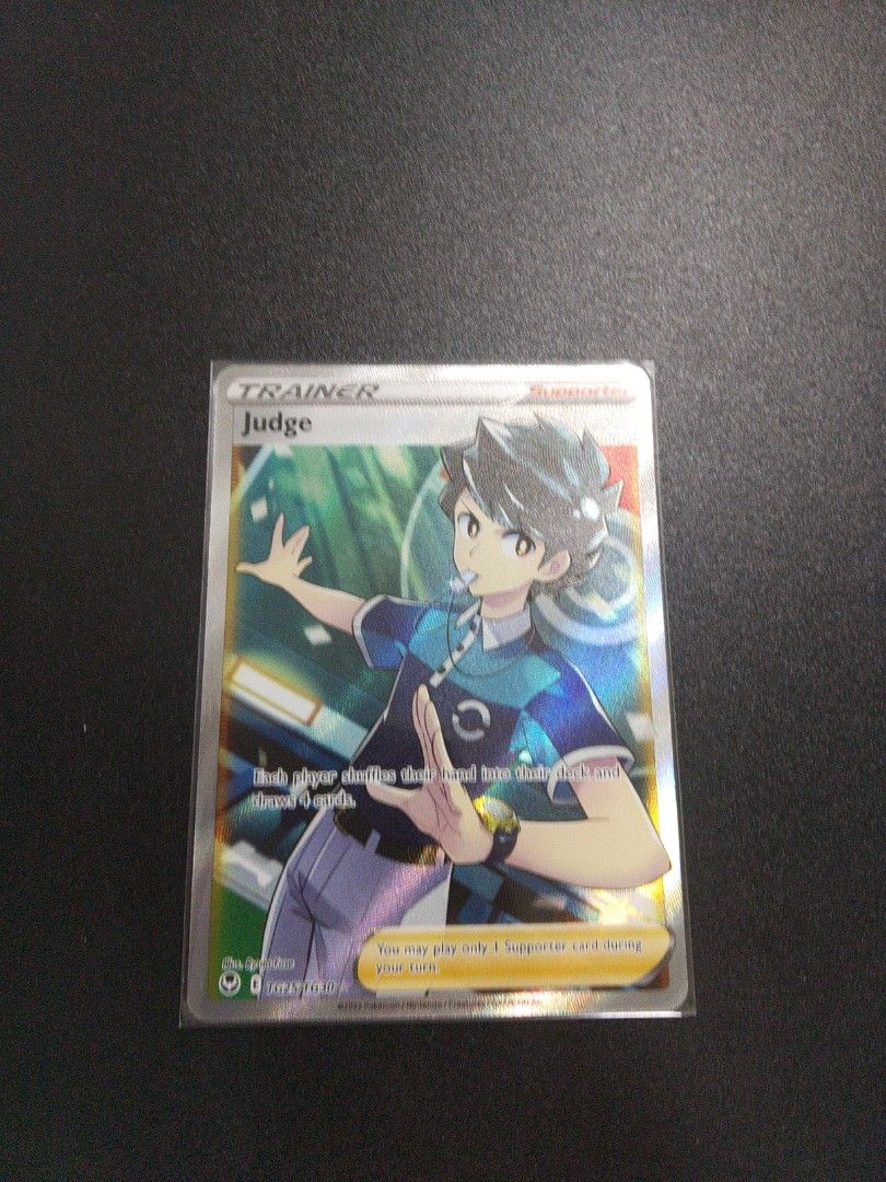 Pokemon TCG Judge Full Art Trainer Ultra Rare - SS12 Silver Tempest ...