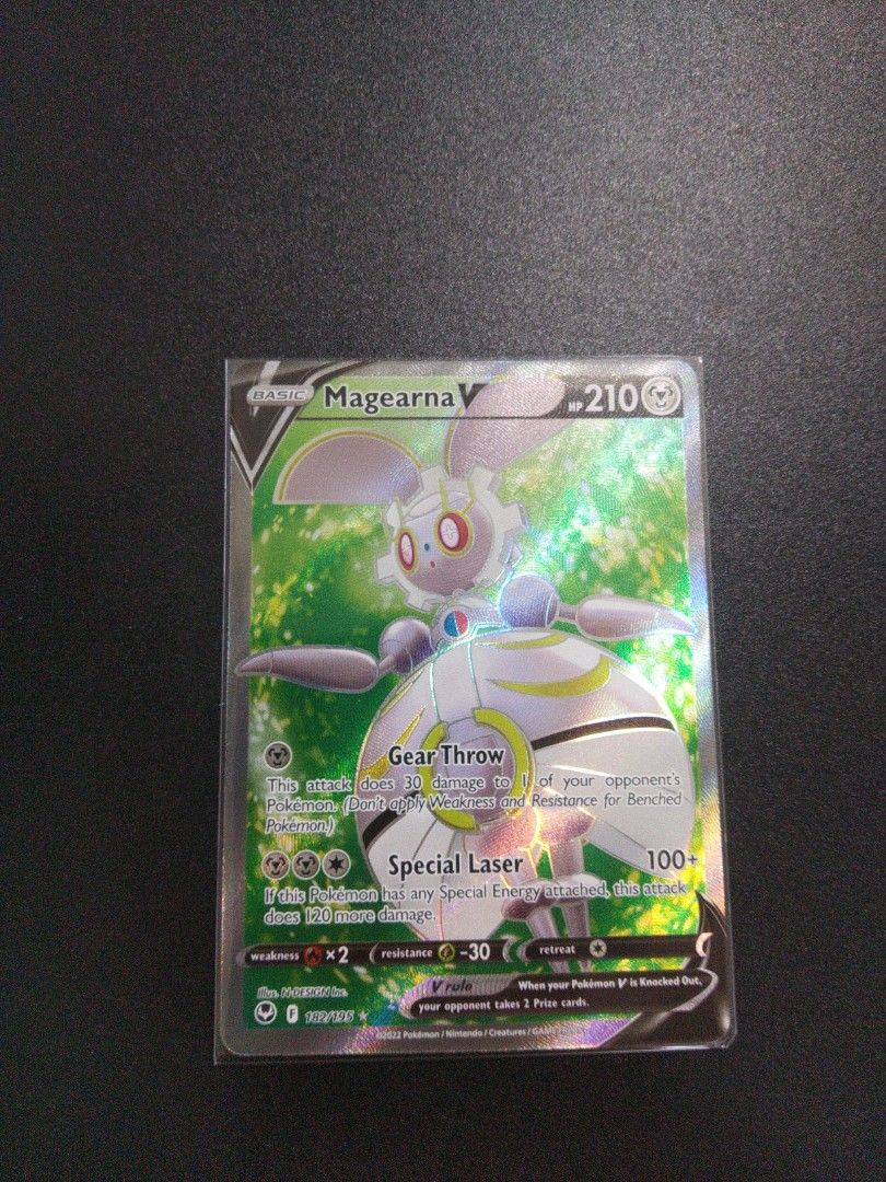 Pokemon TCG Magearna V Full Art Ultra Rare - SS12 Silver Tempest ...