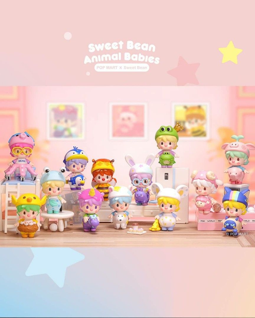 [POPMART] POPMART X SWEET BEAN ANIMAL BABIES SERIES FULL SET AND ...