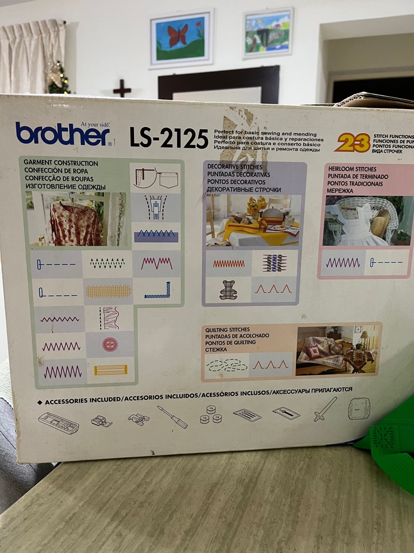 Portable Brother Sewing Machine, Furniture & Home Living, Home ...