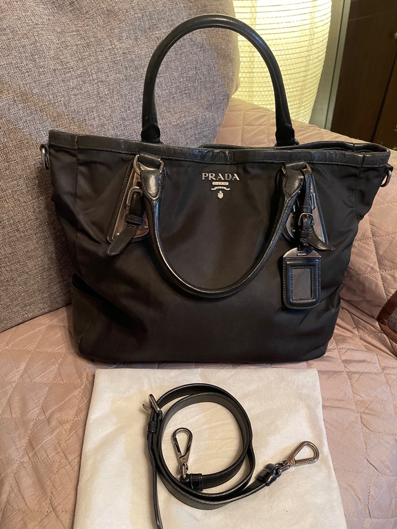 Prada two way, Luxury, Bags & Wallets on Carousell