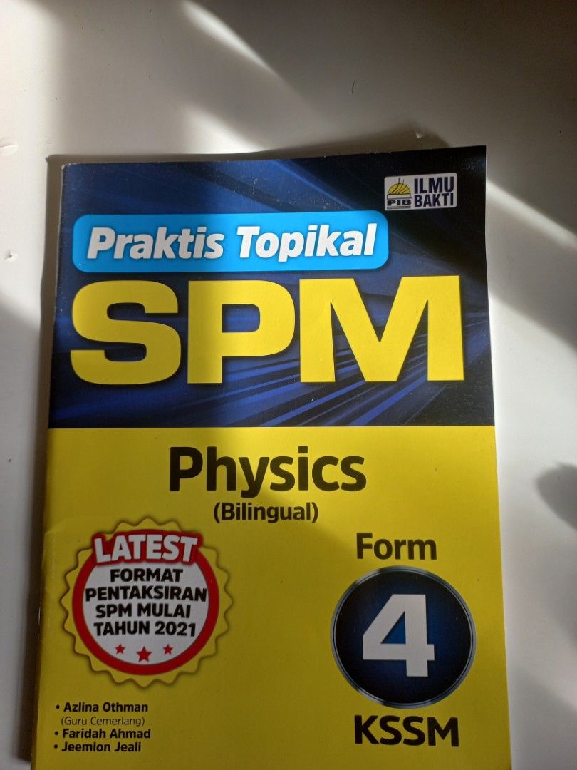 PRAKTIS TOPIKAL SPM PHYSICS BILINGUAL FORM 4 KSSM, Hobbies & Toys ...