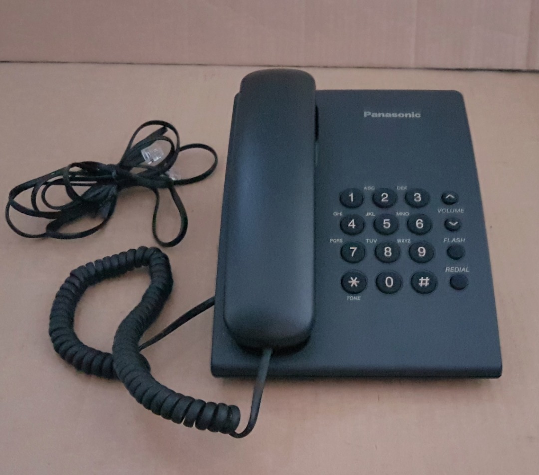 Premium Telephone Set, Panasonic Telephone Model KX-TS500MX, Japan, Home Appliances, Corded ...