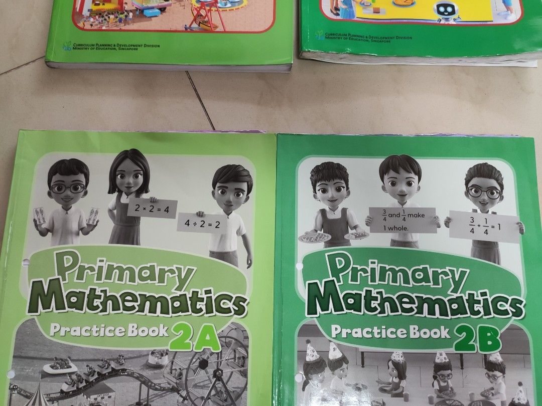 Primary Mathematics Textbook 2A & 2B, Hobbies & Toys, Books & Magazines ...