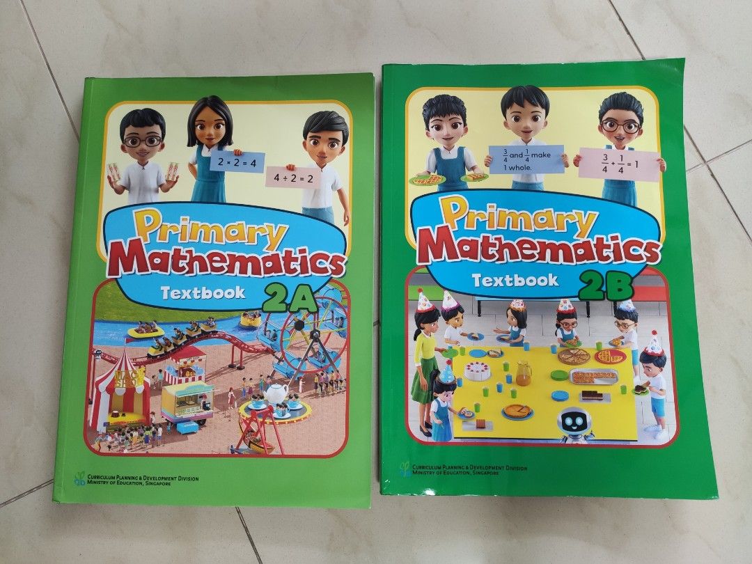 Primary Mathematics Textbook 2A & 2B, Hobbies & Toys, Books & Magazines ...