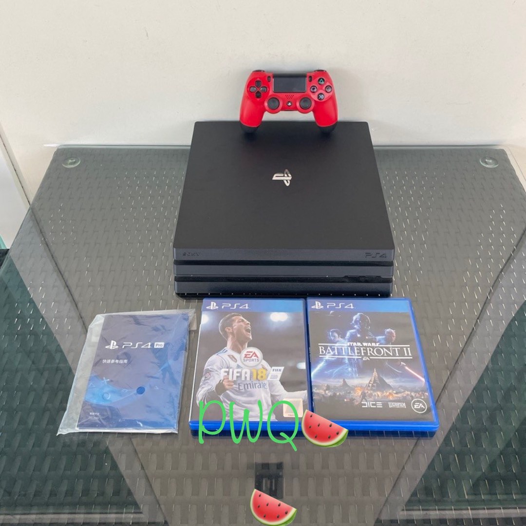 PS4 Pro 1TB Console + 2 free games, Video Gaming, Video Game Consoles ...