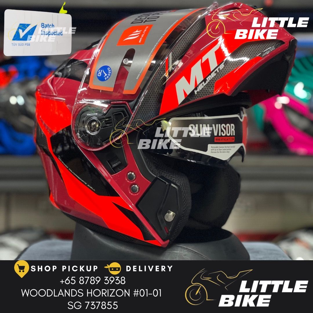 PSB APPROVED! FREE DELIVERY! MT Modular Helmets Storm SV ST-One E5 ...