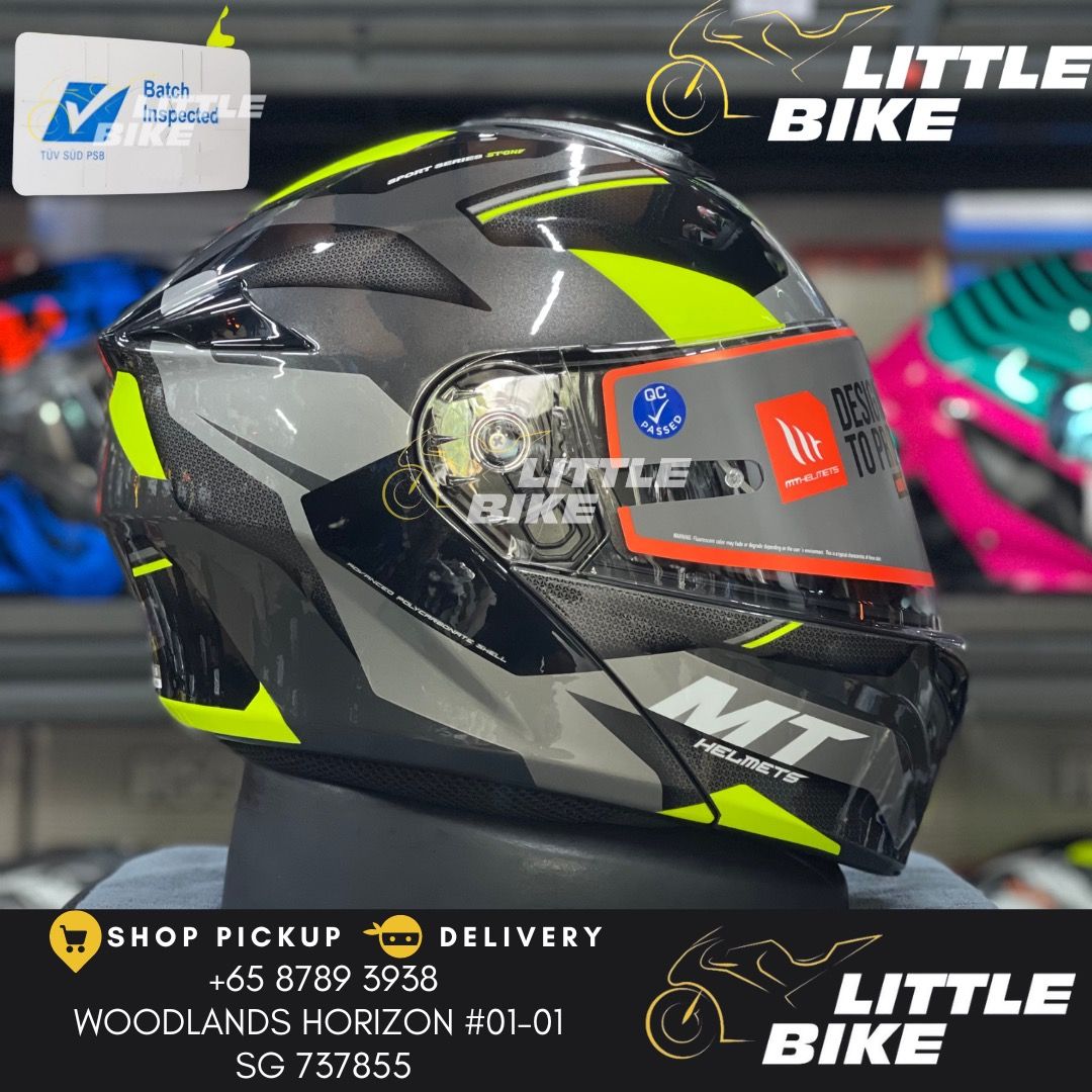 PSB APPROVED! FREE DELIVERY! MT Modular Helmets Storm SV ST-One C3 ...
