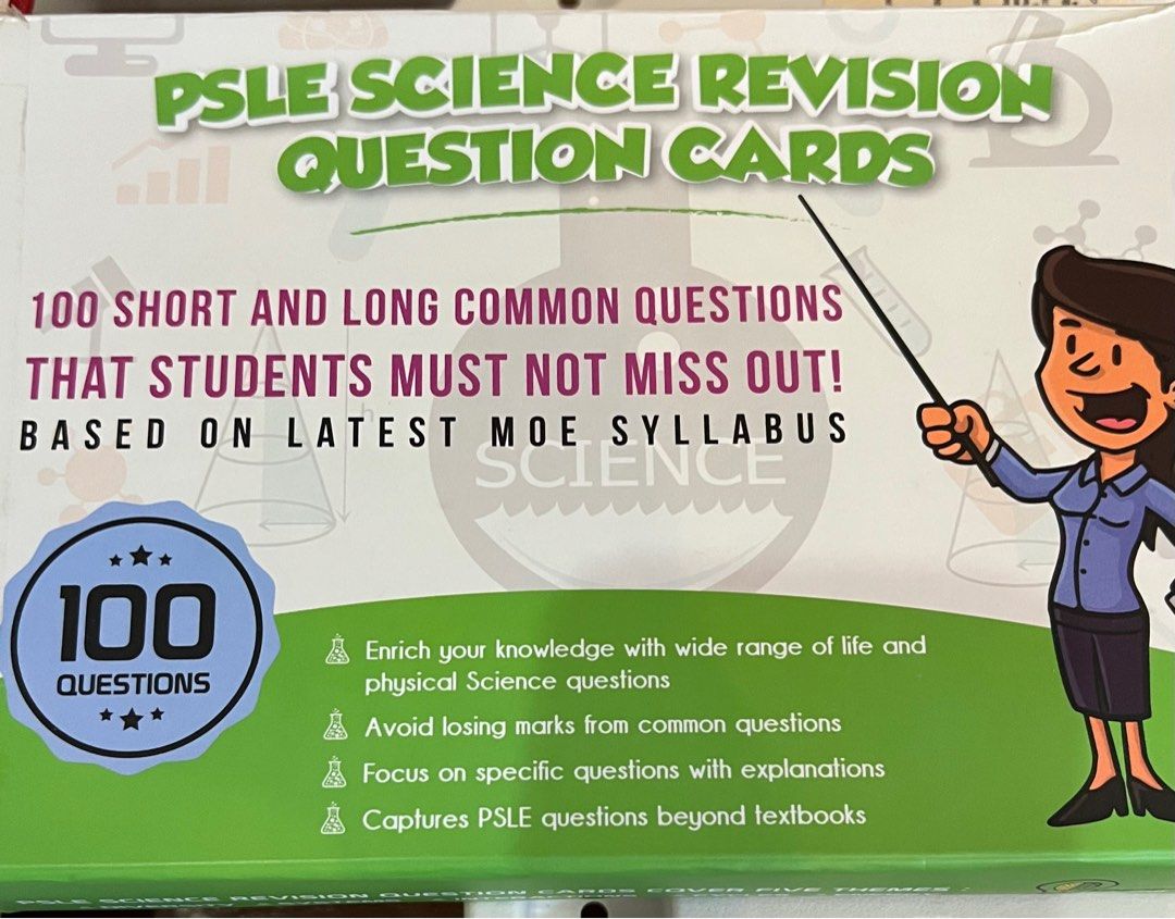 PSLE Science Revision Question Cards / Flashcards by Singapore Learning ...