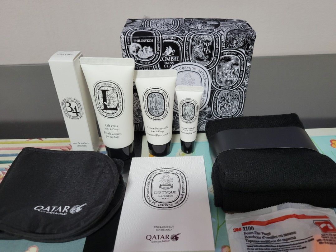 Qatar Diptyque Business Class Amenities Kit, Beauty & Personal Care ...