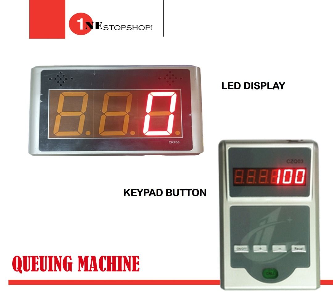 Queueing Machine System, Queue Ticket Dispenser, Computers & Tech ...