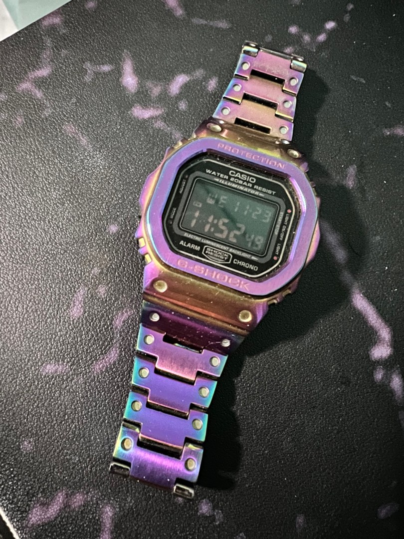 Rainbow casio g-shock watch, Men's Fashion, Watches & Accessories ...