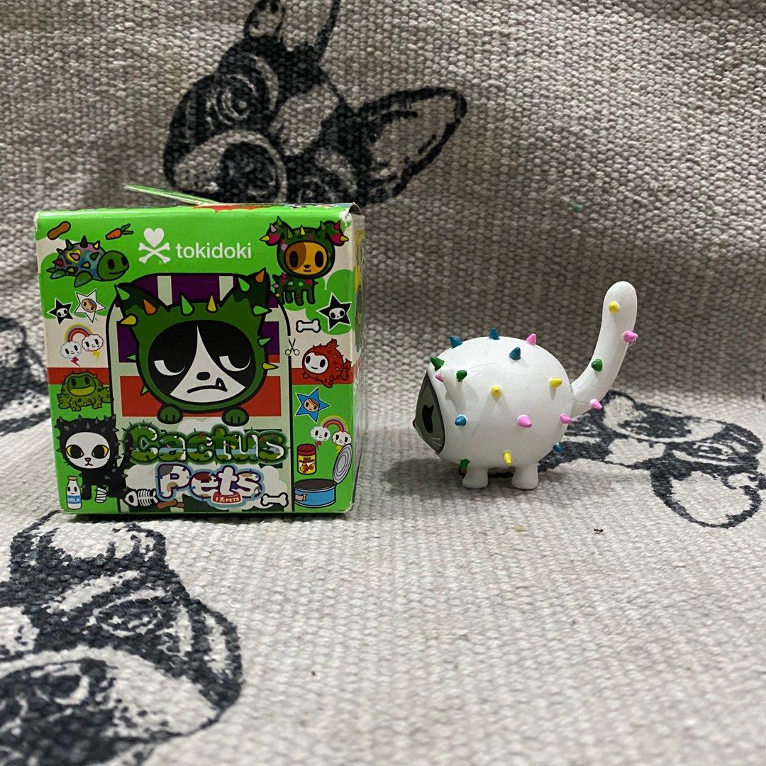 RARE Tokidoki Xxray Mighty Jaxx Jason Freeny - Cactus Cat Half skeleton ...