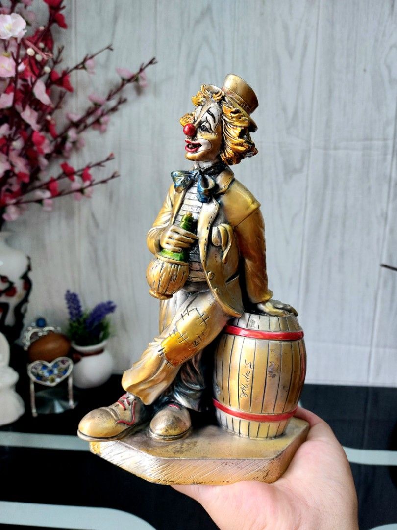 Rare Vintage Mida's Silver Handmade Clown Sculpture Made in Italy ...