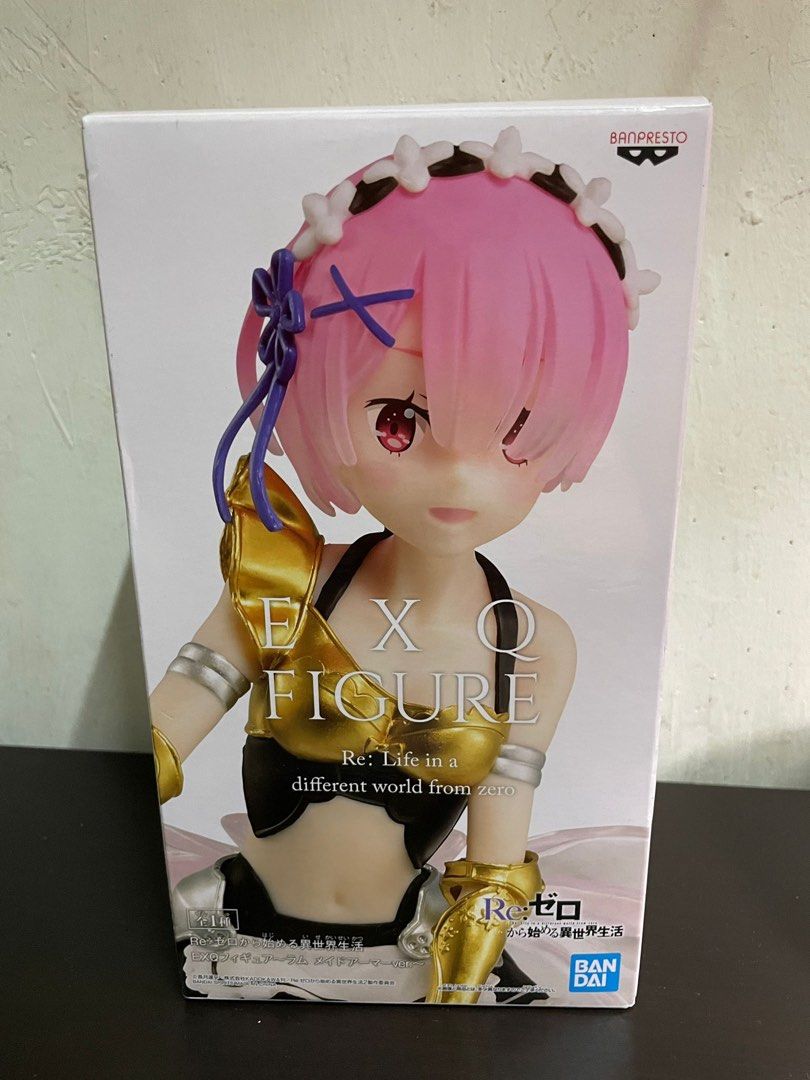 Re Zero EXQ Figure Ram 拉姆 長盒, 興趣及遊戲, 玩具 & 遊戲類 - Carousell