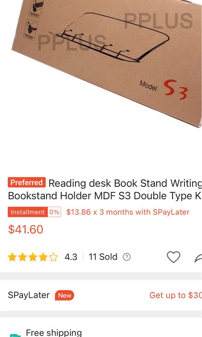 Reading desk Book Stand Writing board Bookstand Holder A3 Double Type ...