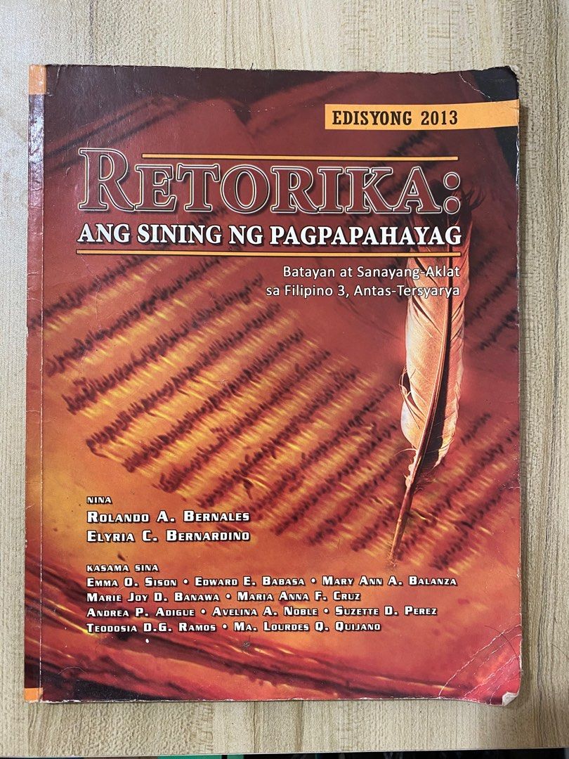 Retorika : Ang sining ng pagpapahayg, Hobbies & Toys, Books & Magazines ...