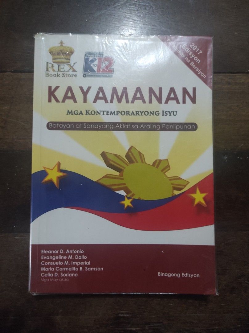 Rex Book K to 12 Kayamanan Kontemporaryong Isyu 2017 Edition for Grade ...