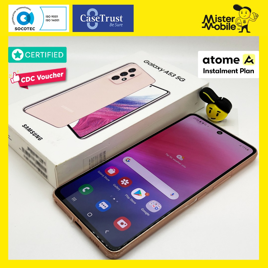 Samsung A53 5G 256 256GB Peach Local Used, Mobile Phones & Gadgets ...