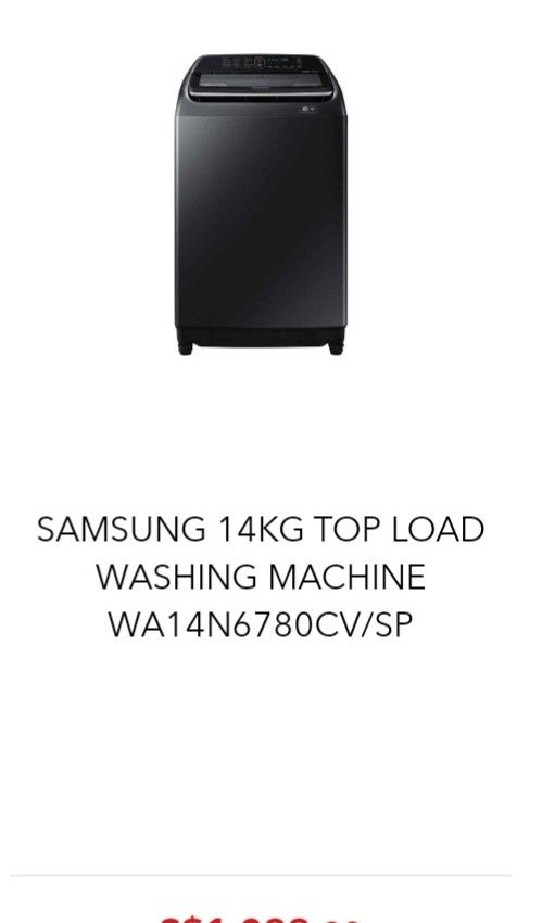 Samsung Washing Machine 14kg, TV & Home Appliances, Washing Machines ...