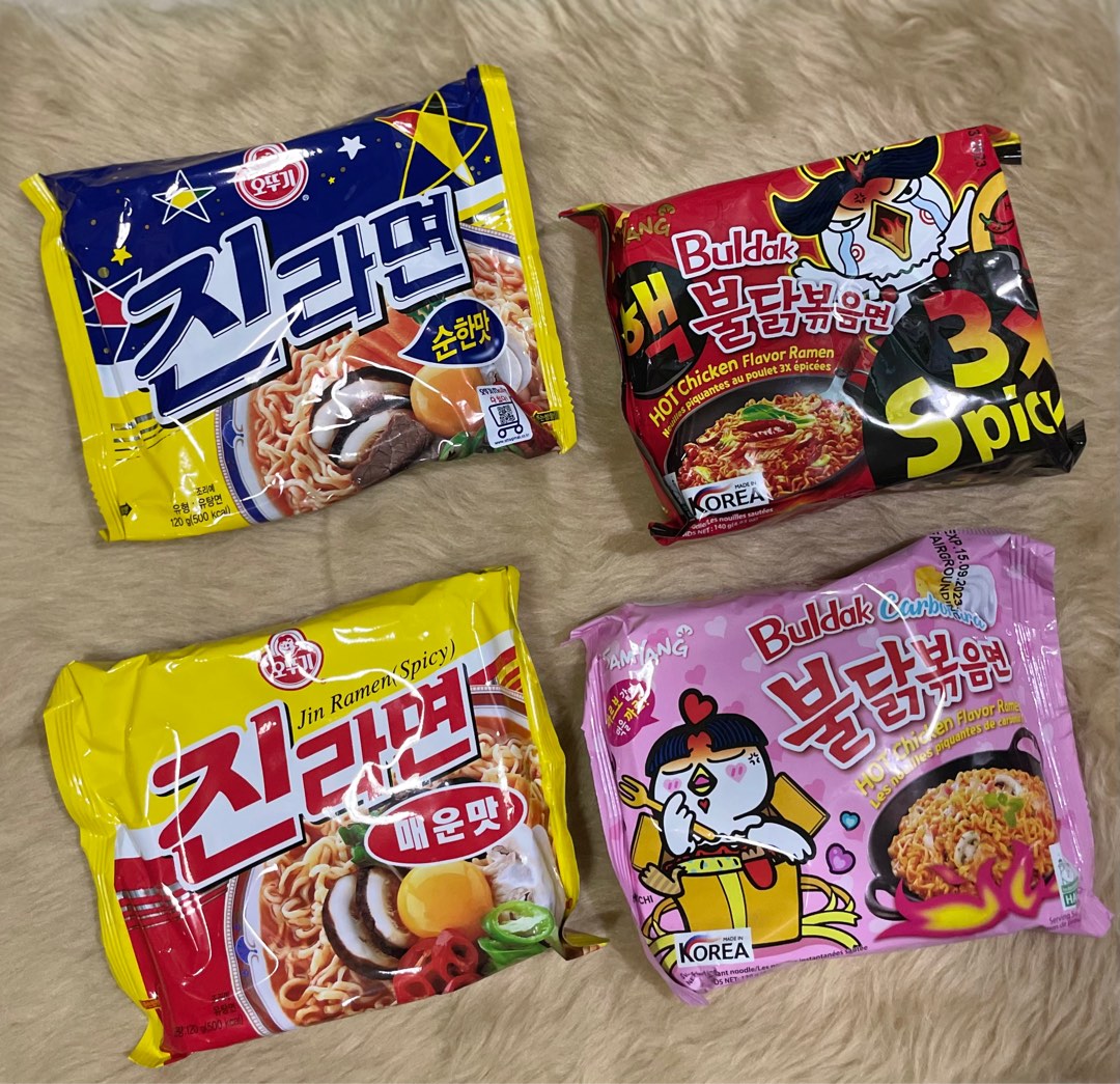 Korean Noodles Samyang/ Jin Ramen, Food & Drinks, Packaged & Instant ...