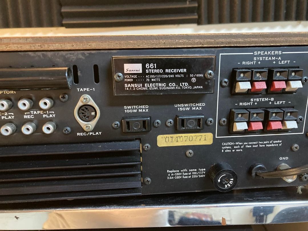 Sansui 661 Receiver 220V(Multi-Volt) 32W, Audio, Soundbars, Speakers ...